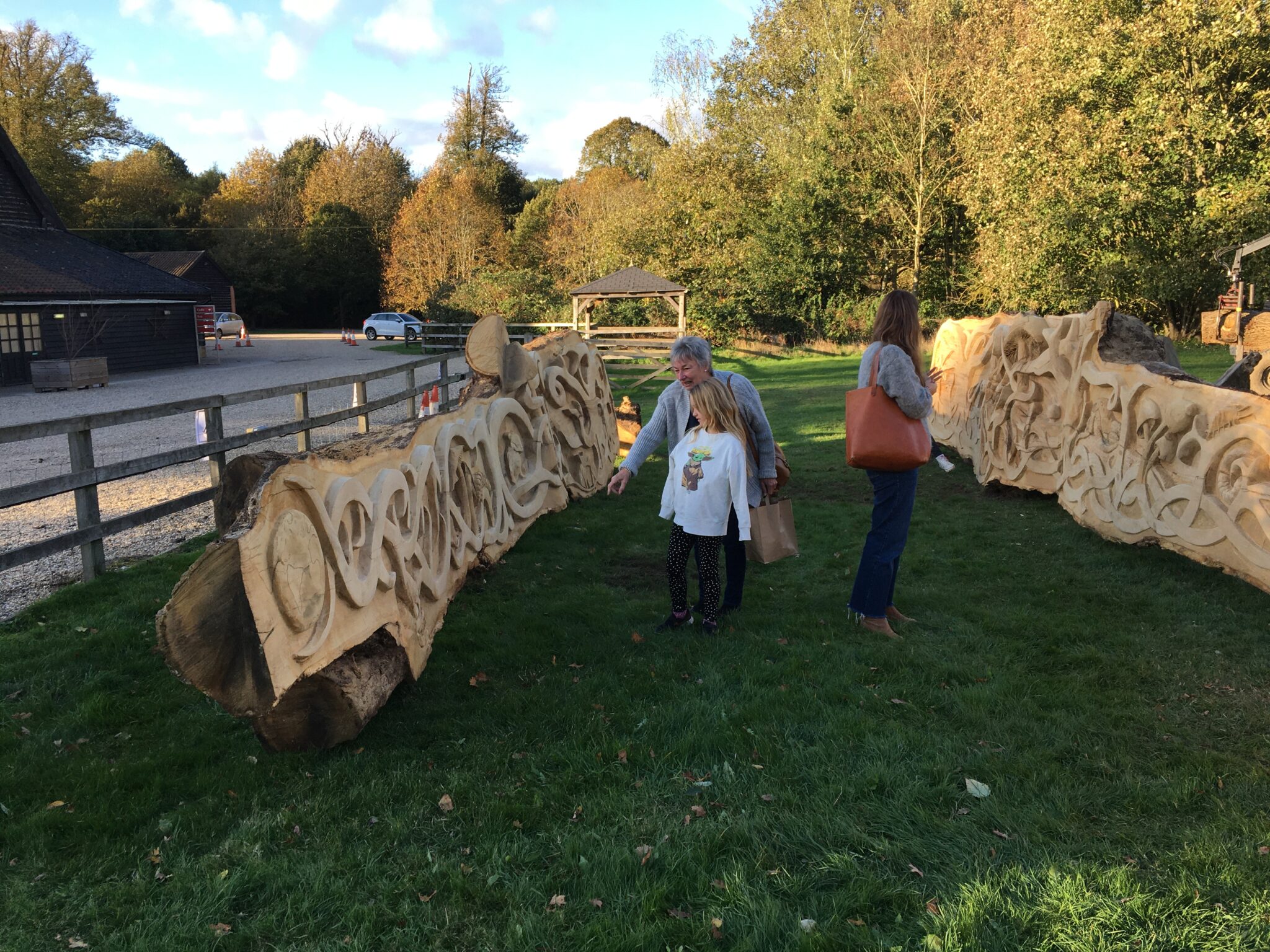 Tree Trunk Sculpture - Rougham Estate