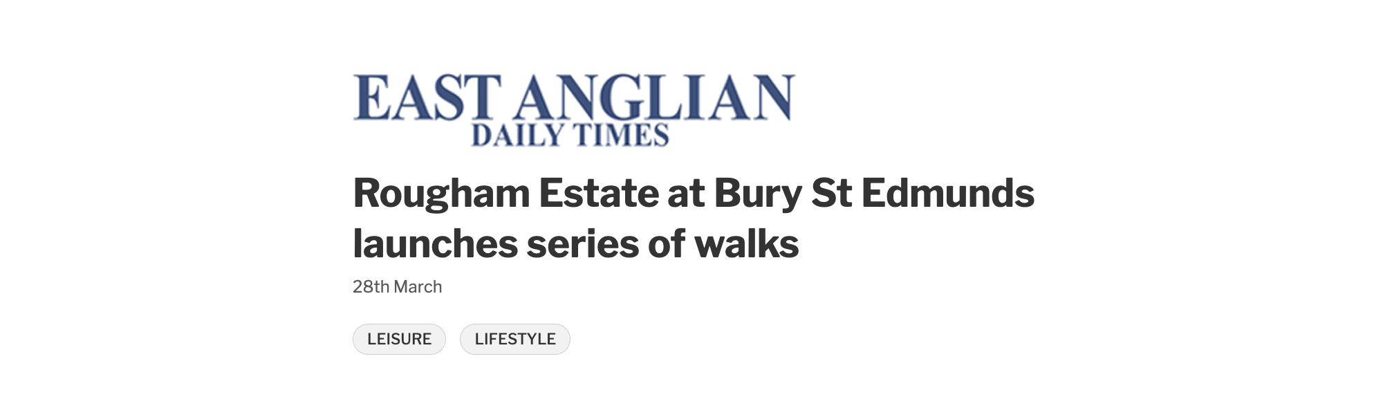 In the Press - Rougham Estate