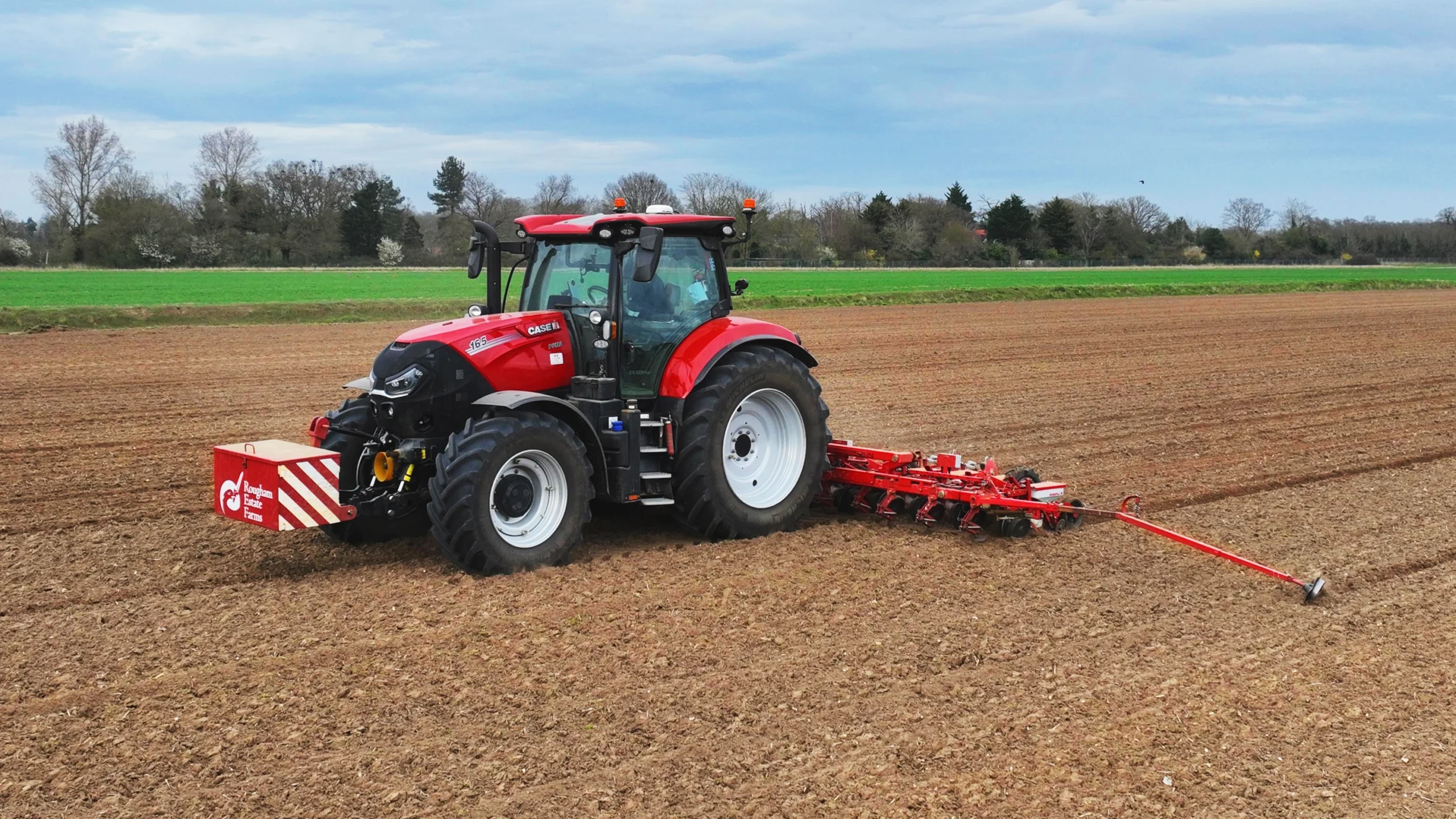 Drilling Sugar Beet - Rougham Estate