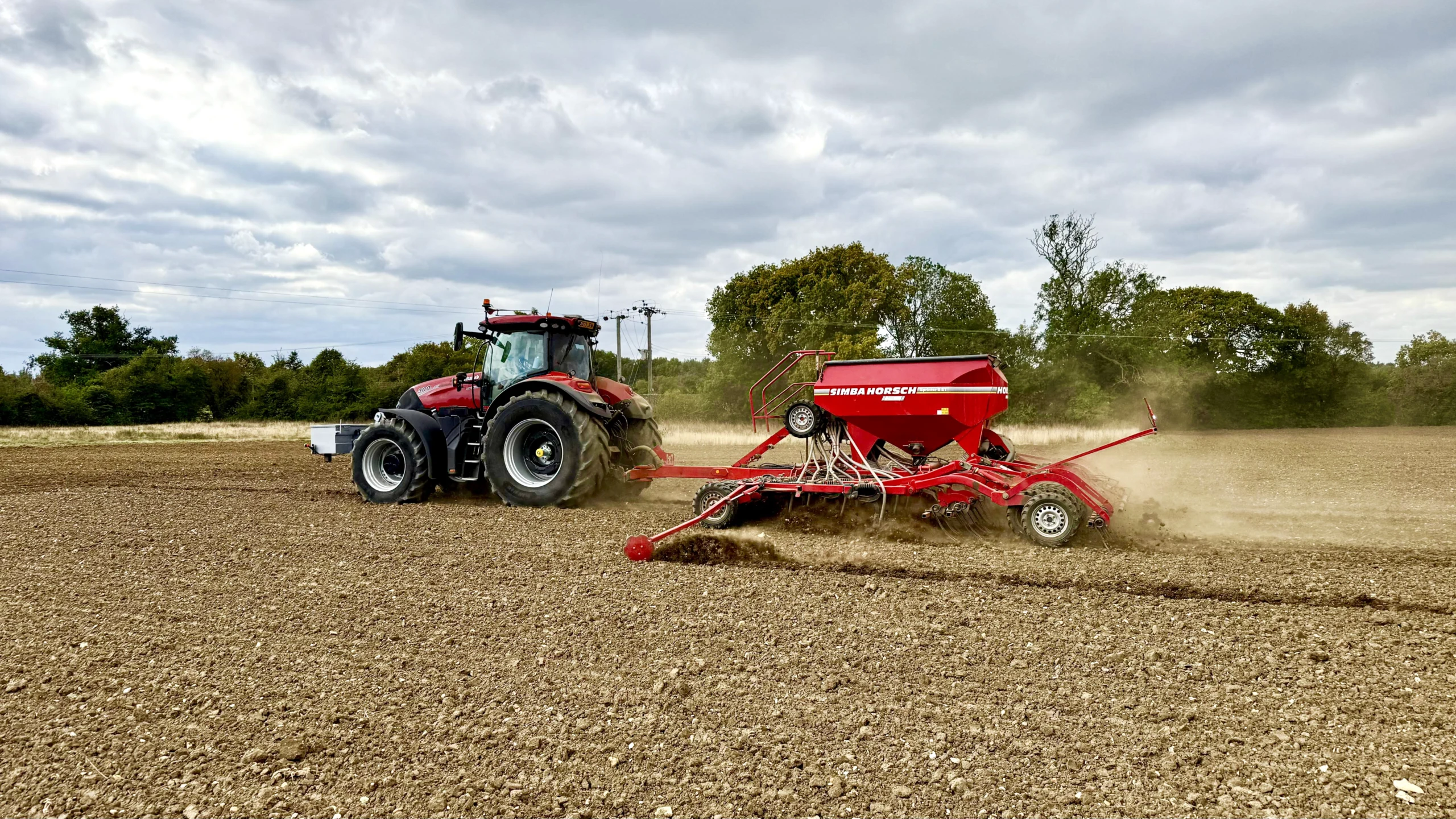 Planting cereal crops - Rougham Estate