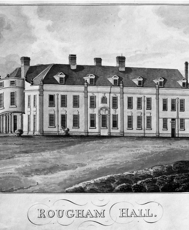 Rougham Hall: a Grade II listed ruin on Rougham Estate